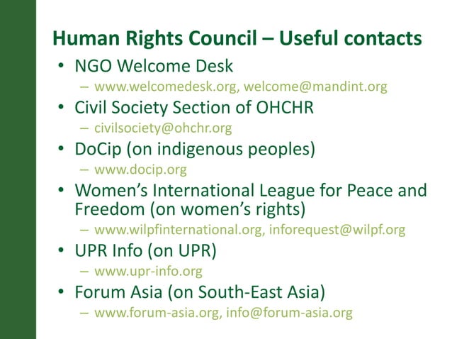 UN Human Rights System - TEACHING 2024 ok | PPT