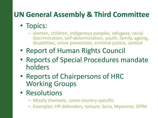 UN Human Rights System - TEACHING 2024 ok | PPT