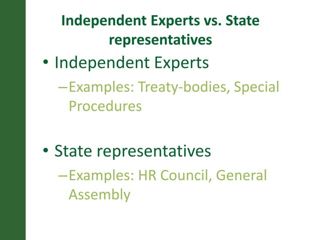 UN Human Rights System - TEACHING 2024 ok | PPT