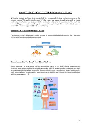 UNHYGIENIC CONDITIONS VERSUS IMMUNITY.pdf | Infectious Diseases ...