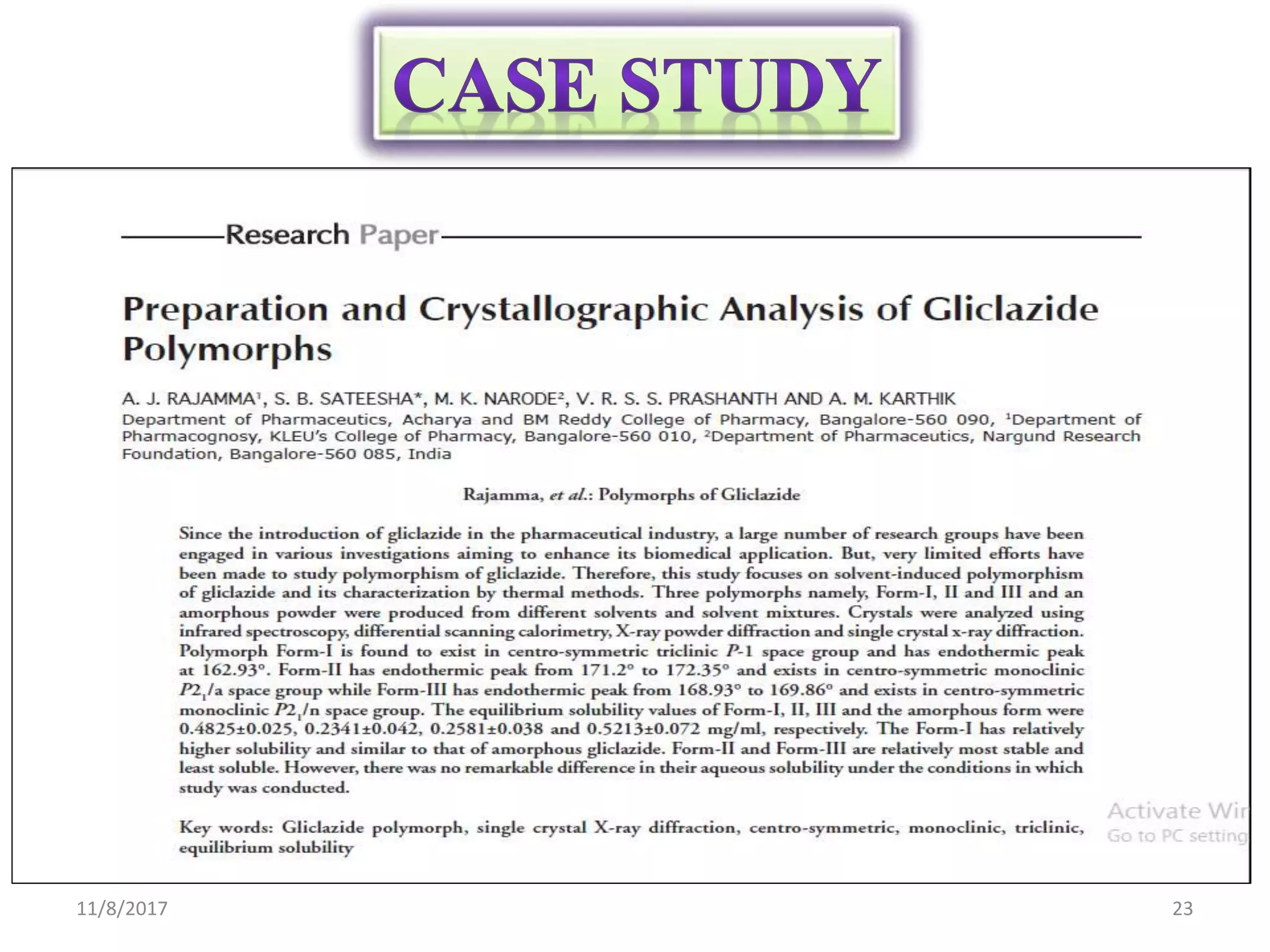 Solid state characterization by XRD & its applications | PPTX