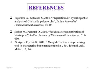 Solid state characterization by XRD & its applications | PPTX