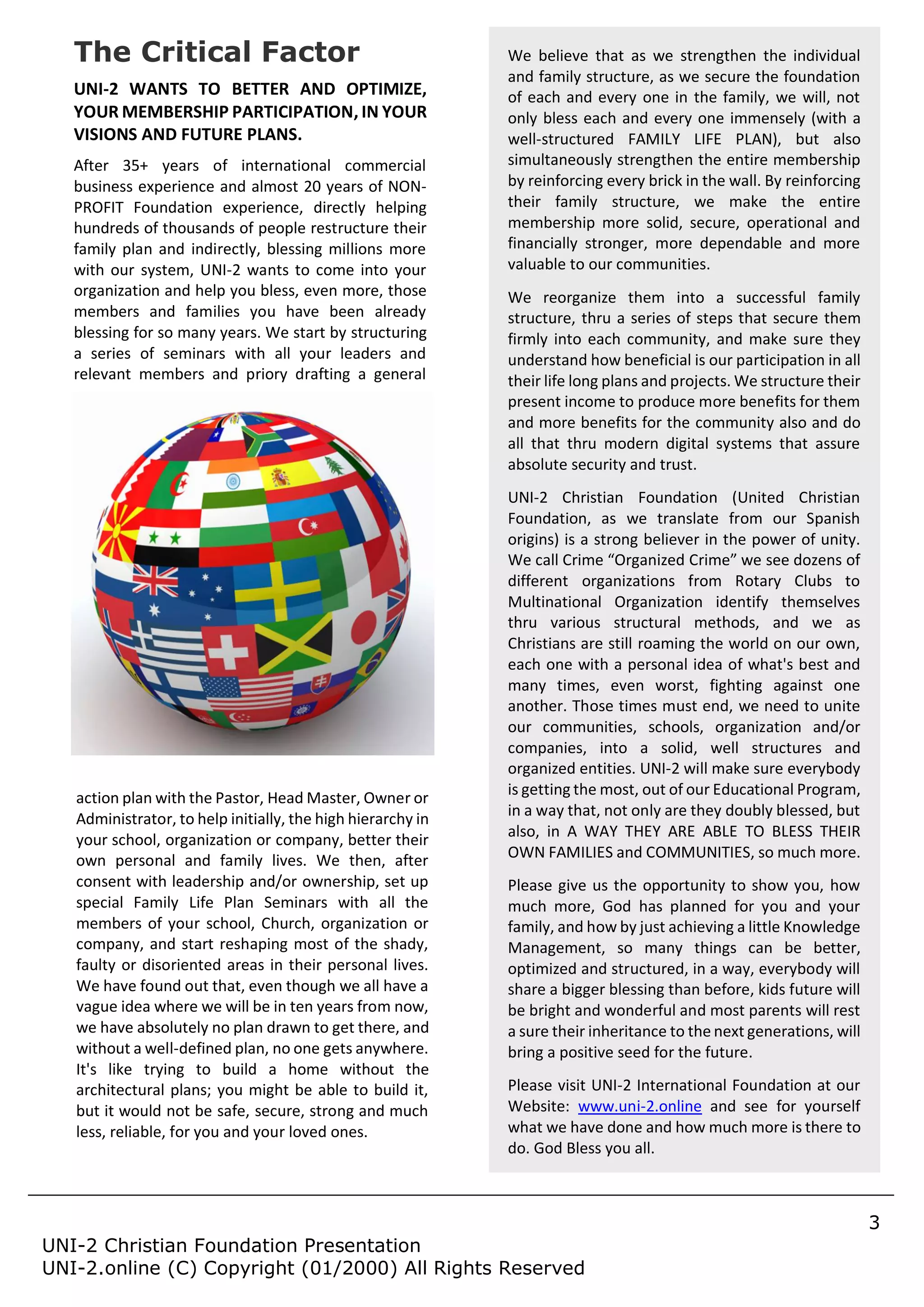 UNI-2 International Foudation | PDF