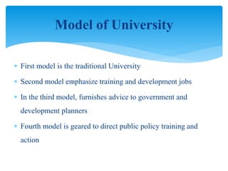 Uni 2 role of the university | PPTX