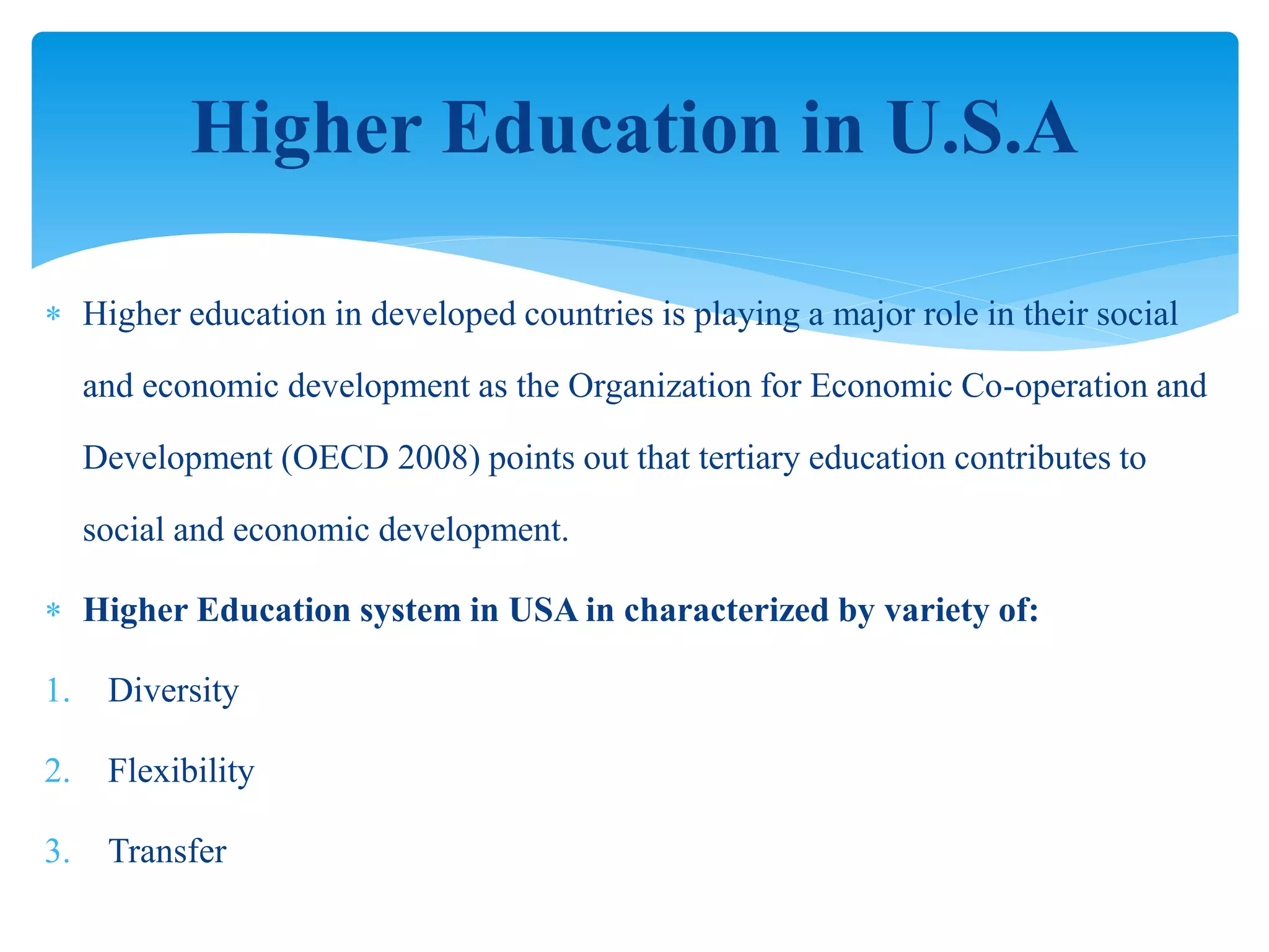 Uni 4 higher education in developed countries | PPTX