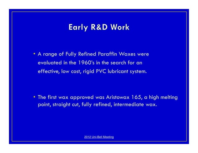 Lubricating Rigid PVC Pipe Formulations, Current Issues and Options | PDF