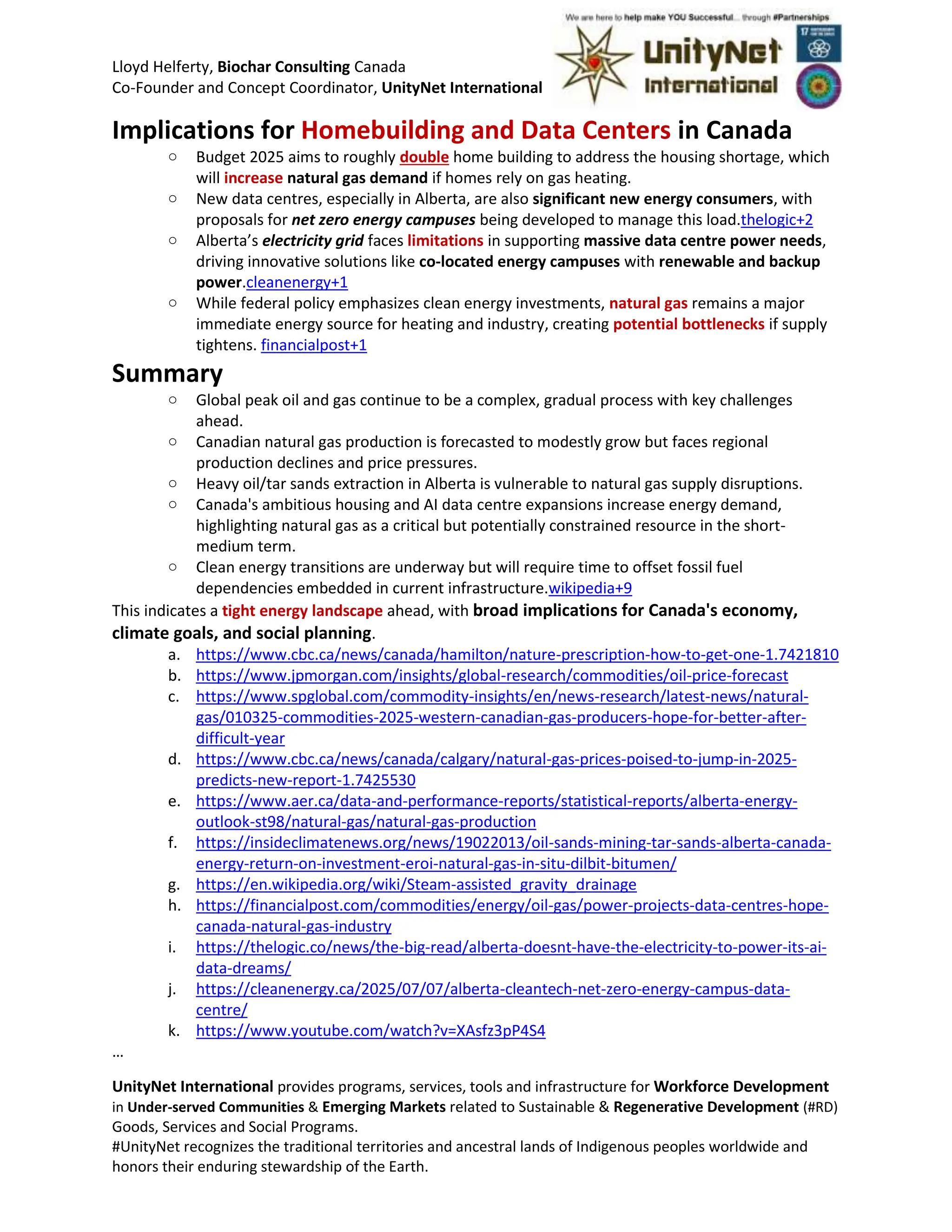 UNI Current Thinking on Peak Oil and Gas Knowledge Note (2025-11-19) | PDF