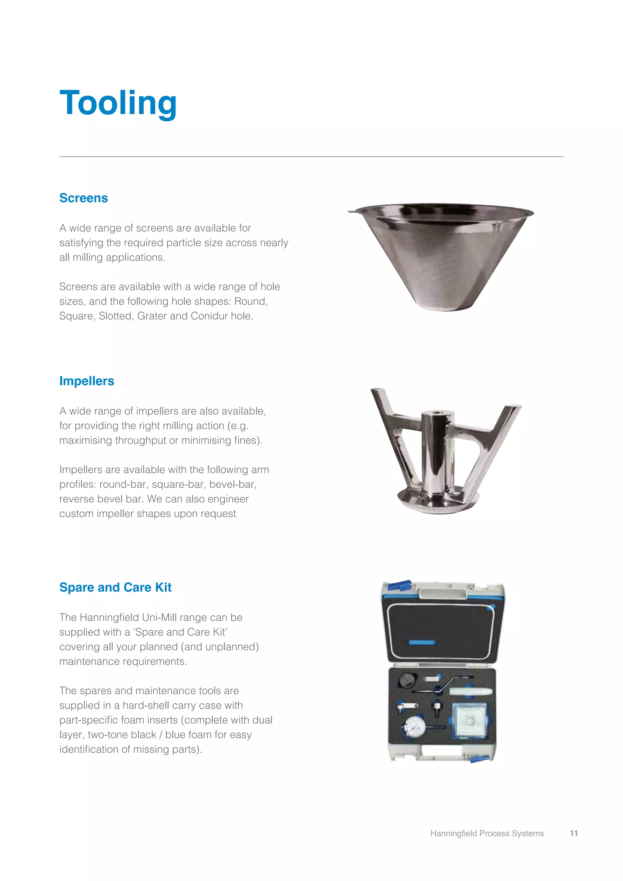 Conical mill for Granulation: Hanningfield Uni-Mill® [Under-Driven] | PDF