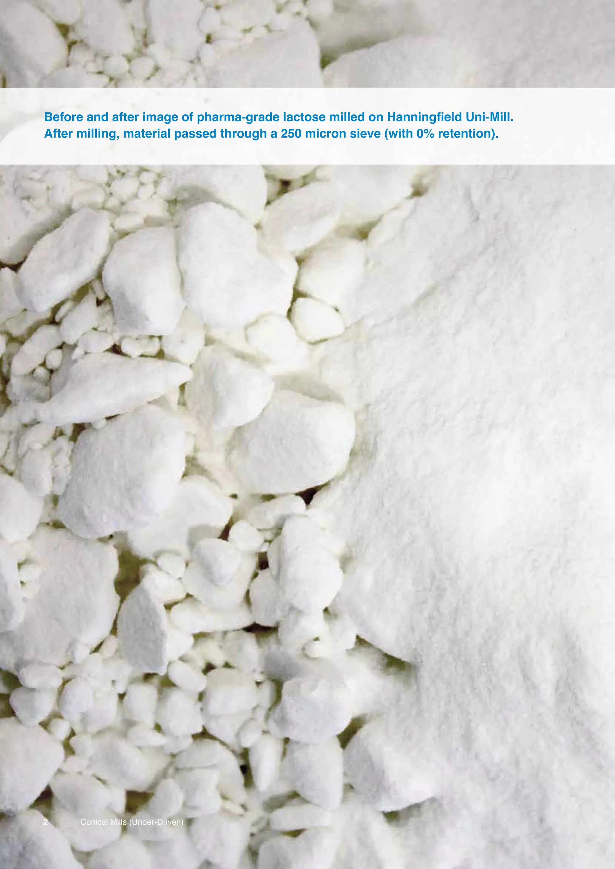 Conical mill for Granulation: Hanningfield Uni-Mill® [Under-Driven] | PDF