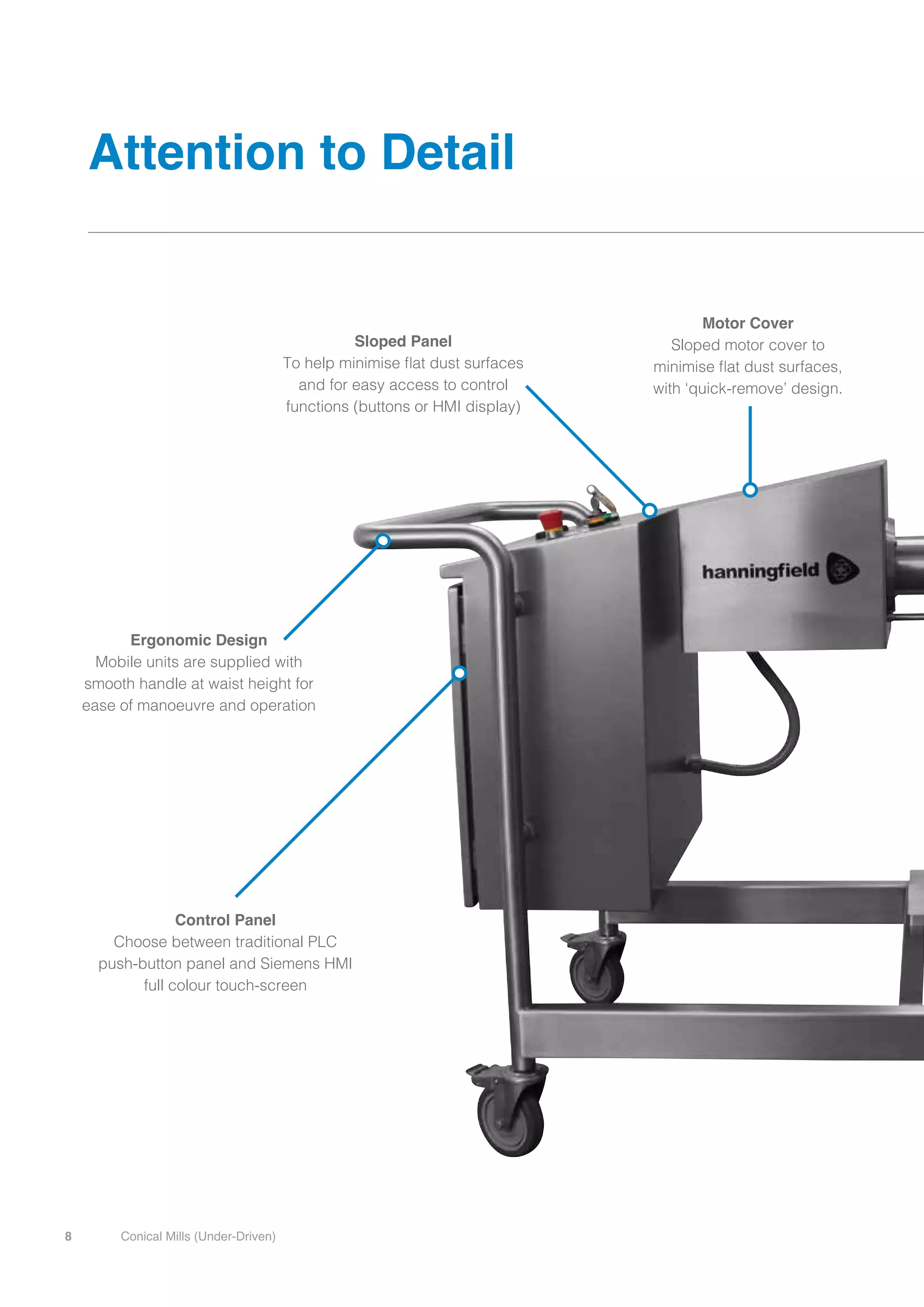 Conical mill for Granulation: Hanningfield Uni-Mill® [Under-Driven] | PDF