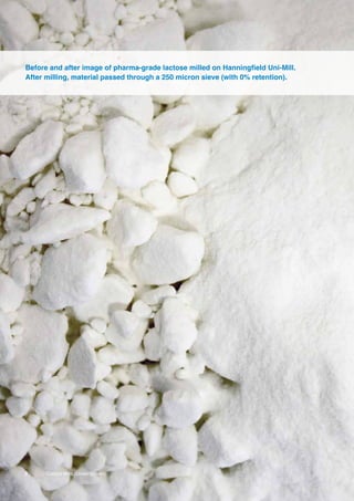 Conical mill for Granulation: Hanningfield Uni-Mill® [Under-Driven] | PDF