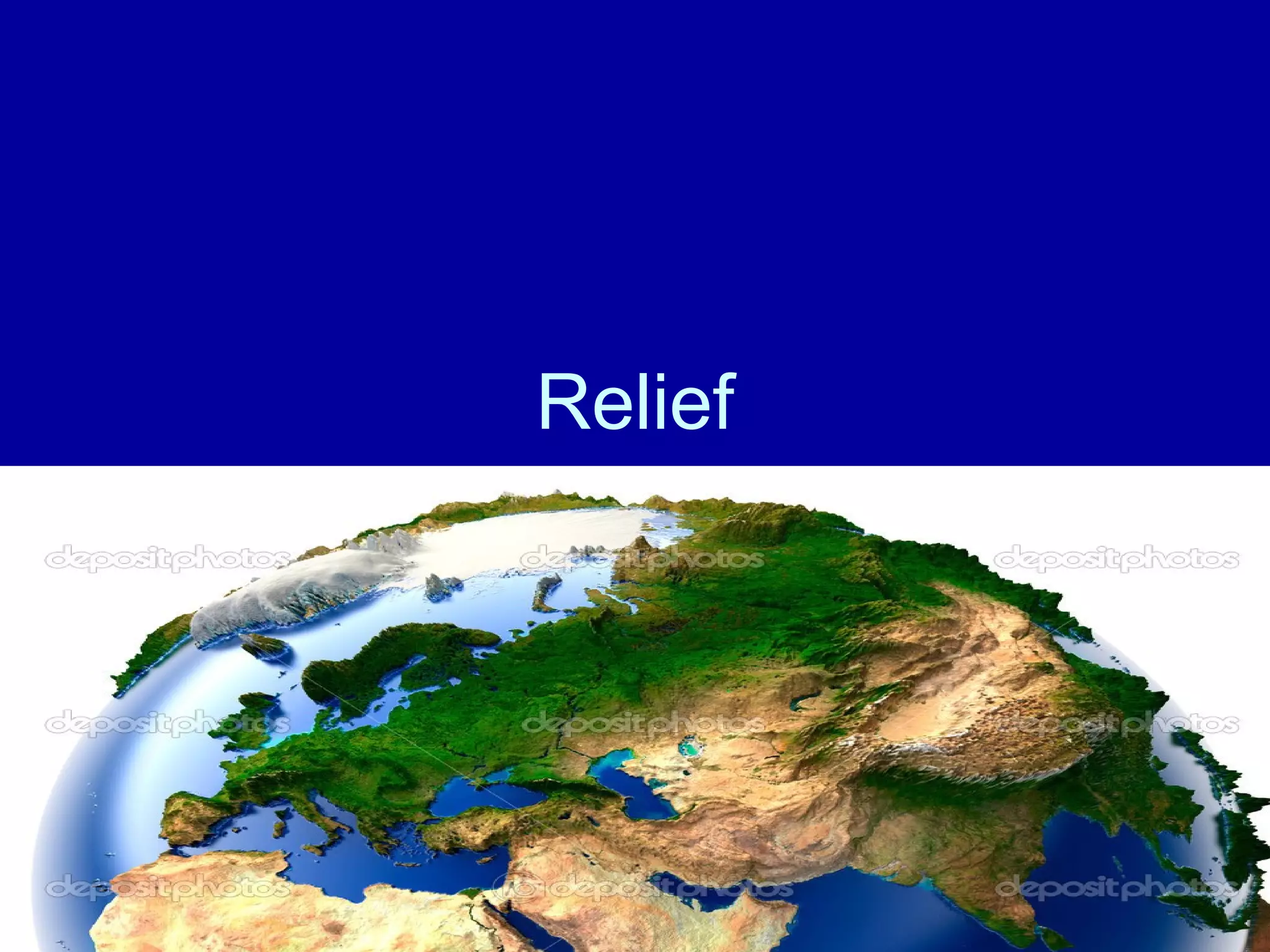 relief | PPT | Geology | Science
