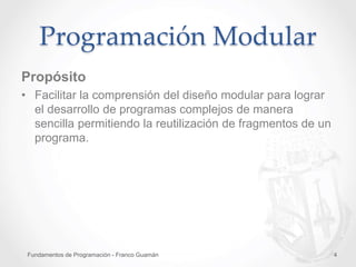 Programacion Modular | PPTX