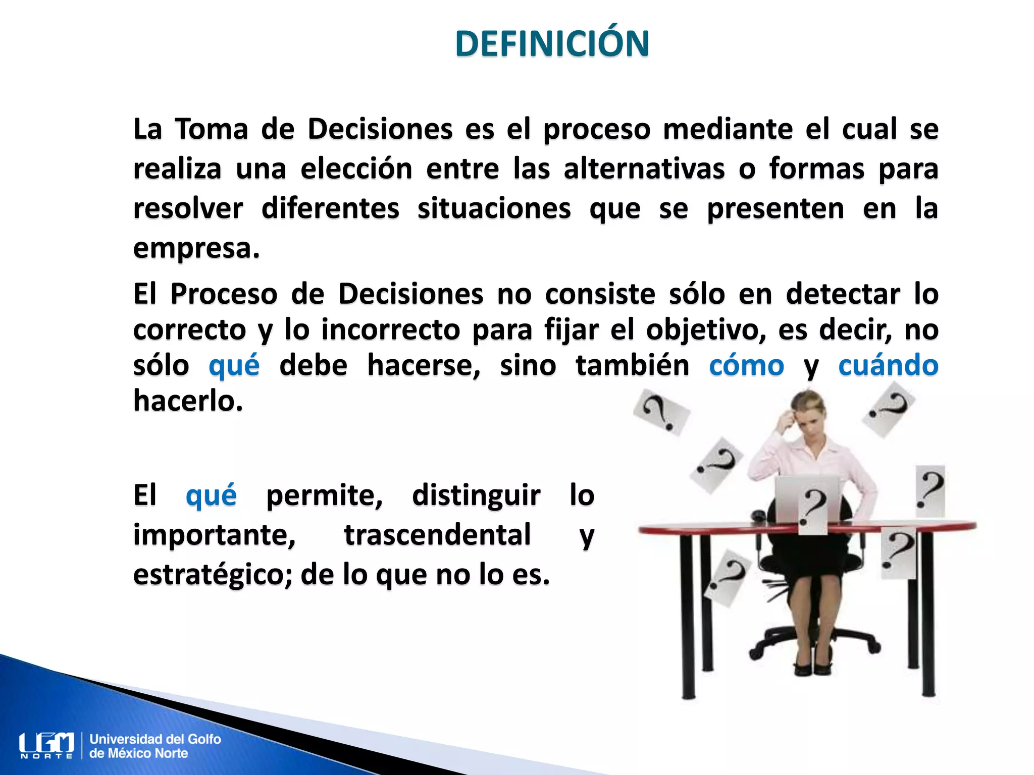 Unidad 6. Introducción a la teoría de decisiones | PPTX