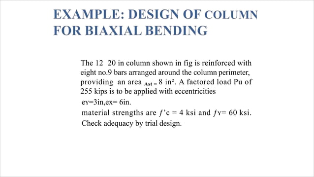 Uni and bi axial column and design | PDF | Physics | Science