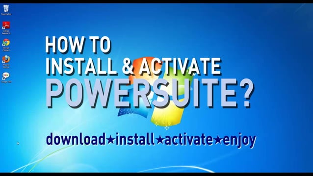 How to install and activate PowerSuite | PDF