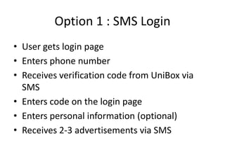 Wireless Hotspots different login options | PPT