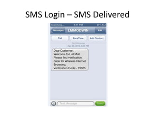 Wireless Hotspots different login options | PPT