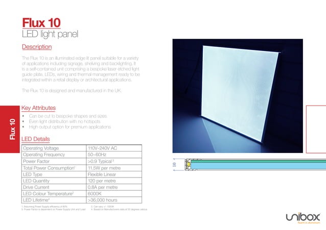 Unibox flux lightbox range 2 | PDF