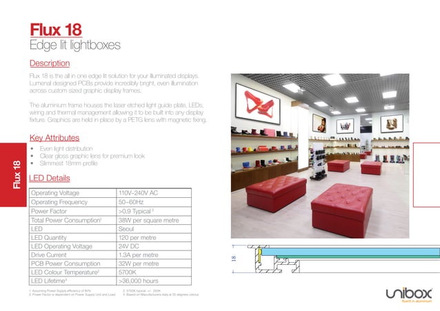 Unibox flux lightbox range 2 | PDF