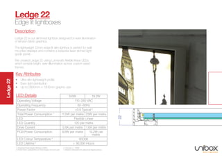 Unibox ledge led lightboxes october2014 | PPT