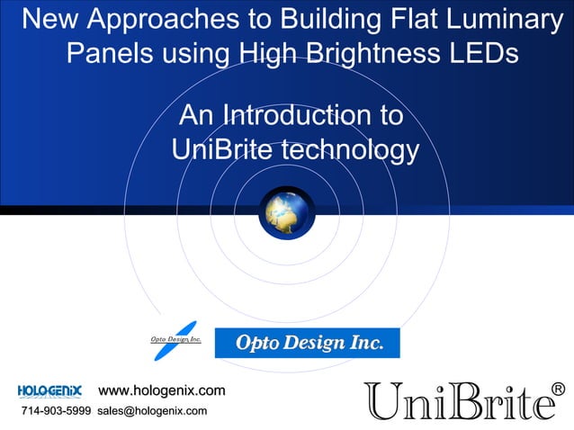 UniBrite Uniform LED Lighting | PPT