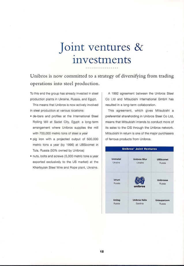Unibros Steel Co. Ltd. | PDF