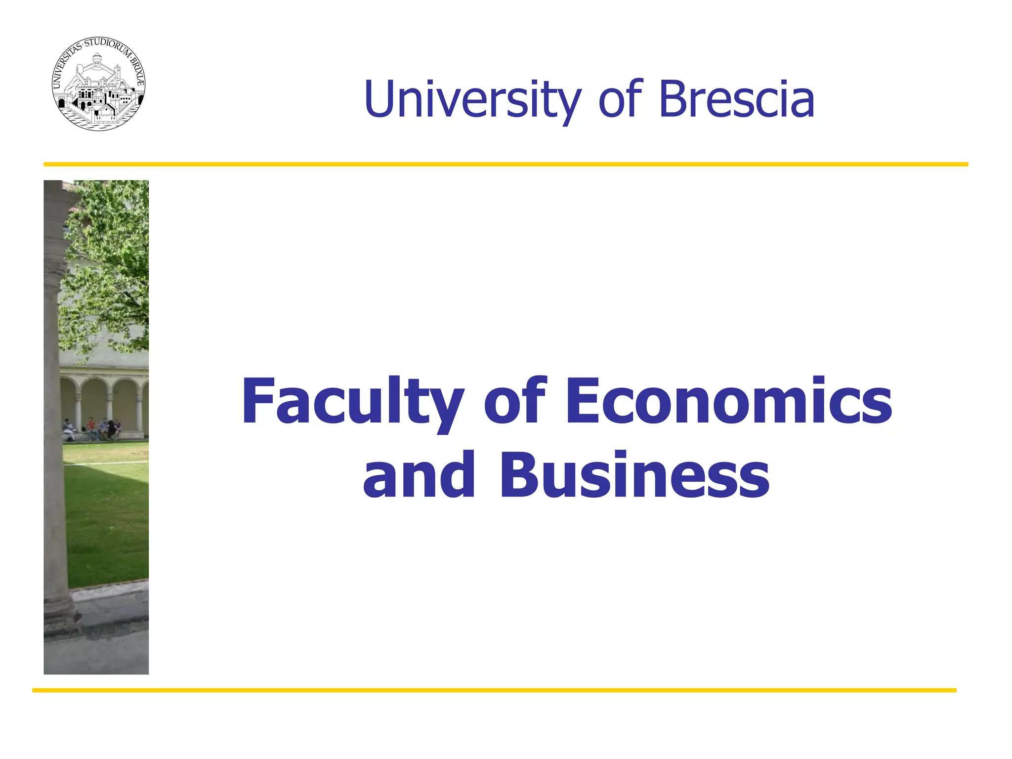 Unibs presentation | PPT