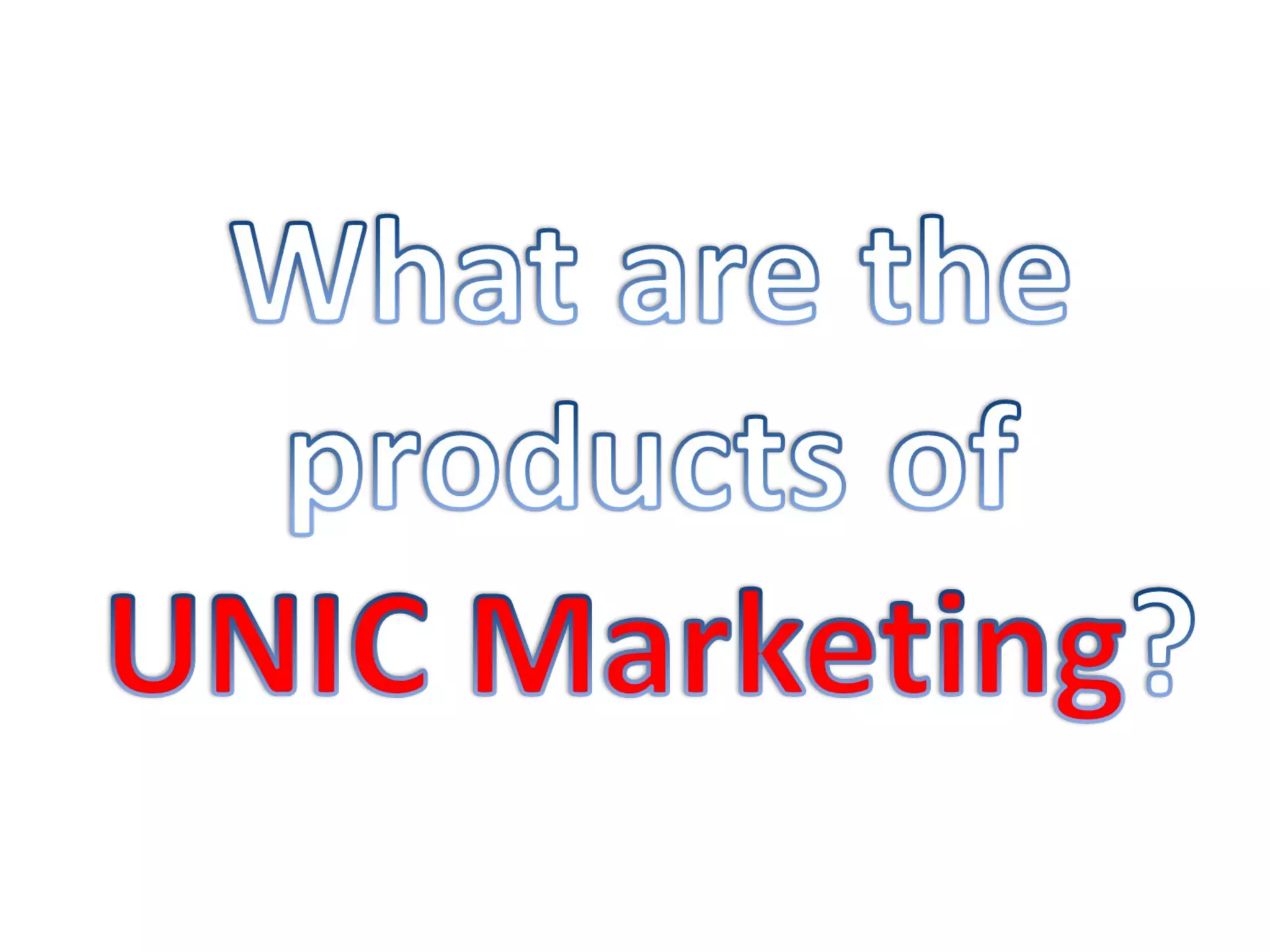UNIC MARKETING BUSINESS Presentation | PPT