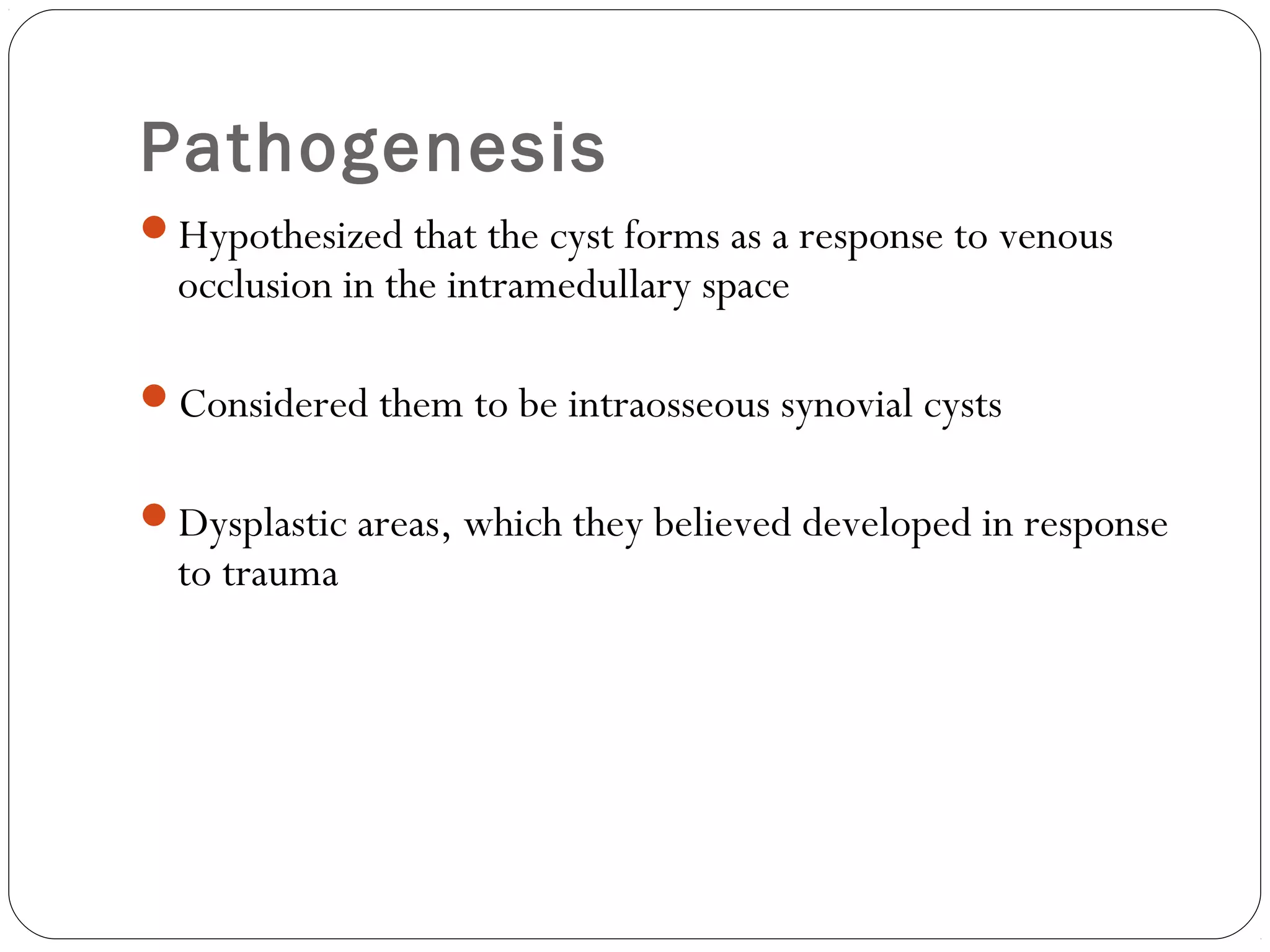 Unicameral bone cysts | PPT