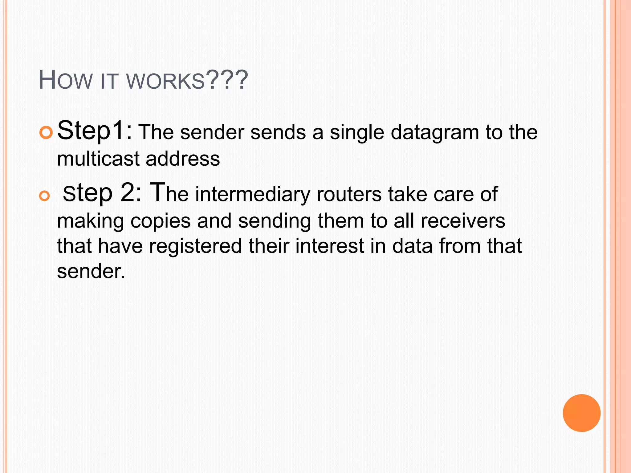 Unicasting , Broadcasting And Multicasting New | PPTX