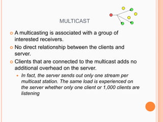 Unicasting , Broadcasting And Multicasting New | PPTX