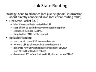 Computer Network - Unicast Routing Distance vector Link state vector | PPTX