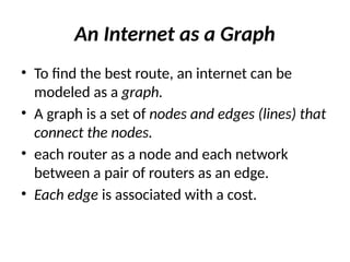 Computer Network - Unicast Routing Distance vector Link state vector | PPT