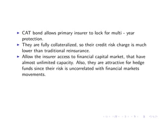 Cat Bond and Traditional Insurance | PPT