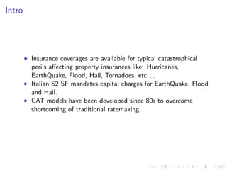 Cat Bond and Traditional Insurance | PPT