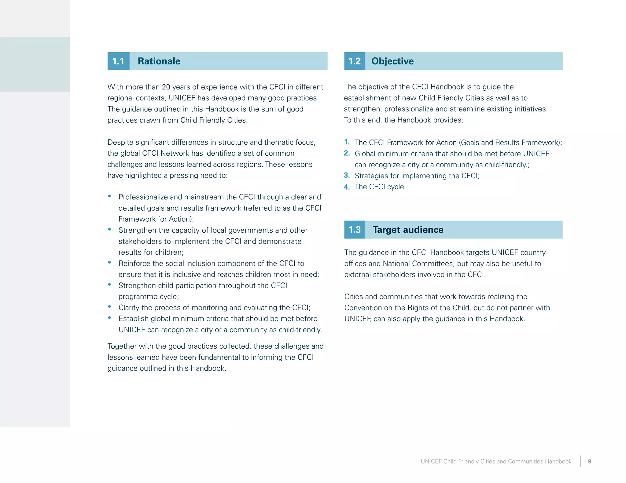 Unicef Child Friendly cities and Communities Handbook | PDF