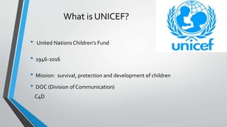 Unicef corporate communication analysis | PPTX