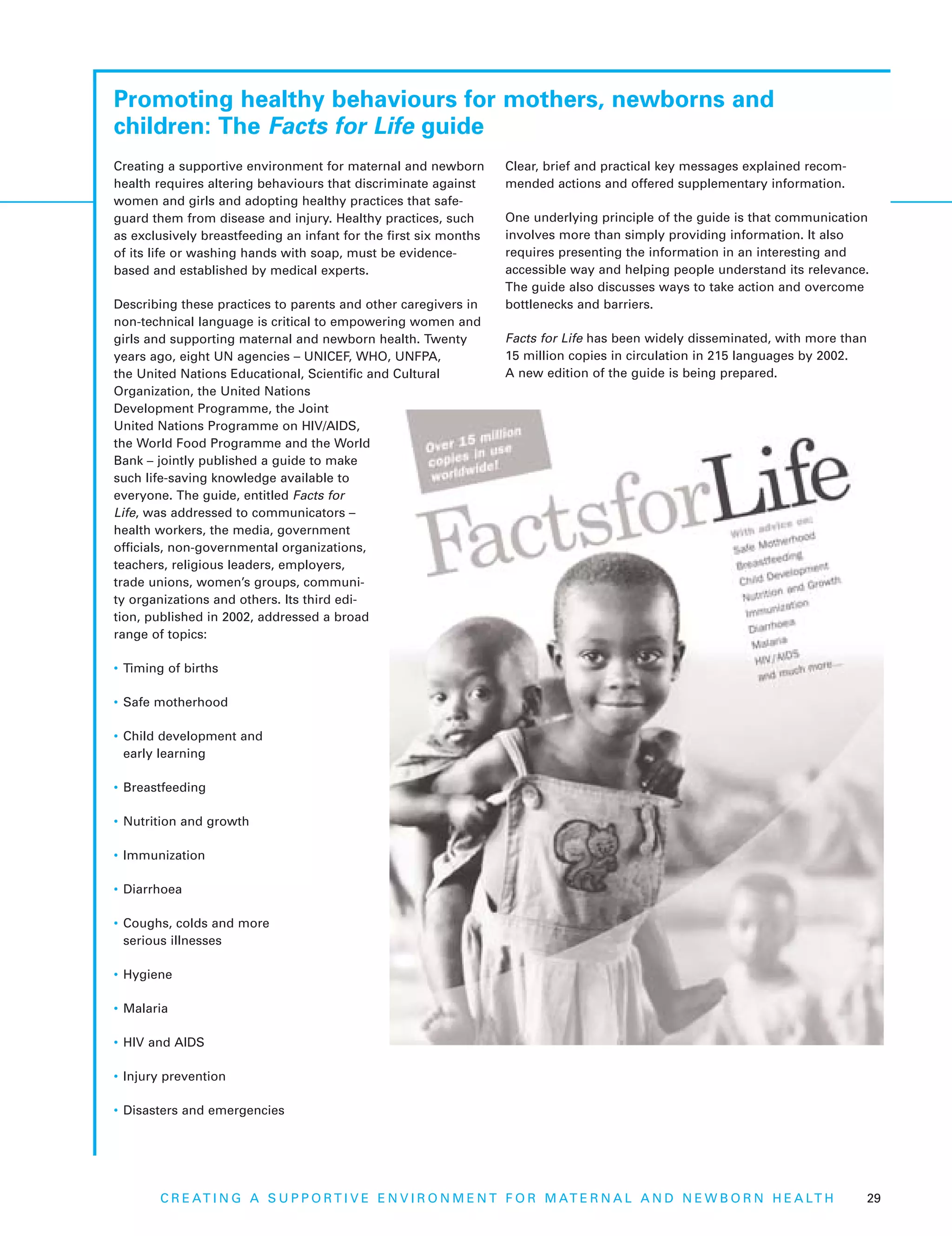 Unicef 2009 State Of Women & Children Report | PDF