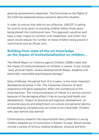 UNICEF - A call to action | PDF