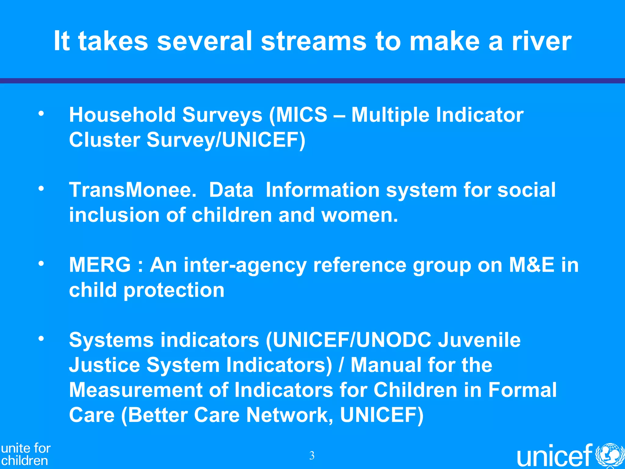 UNICEF - child protection indicators | PPT | Family and Relationships