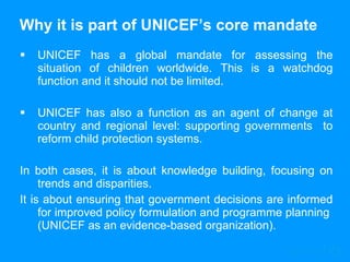 UNICEF - child protection indicators | PPT