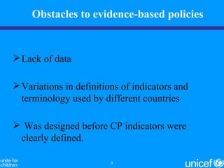 UNICEF - child protection indicators | PPT