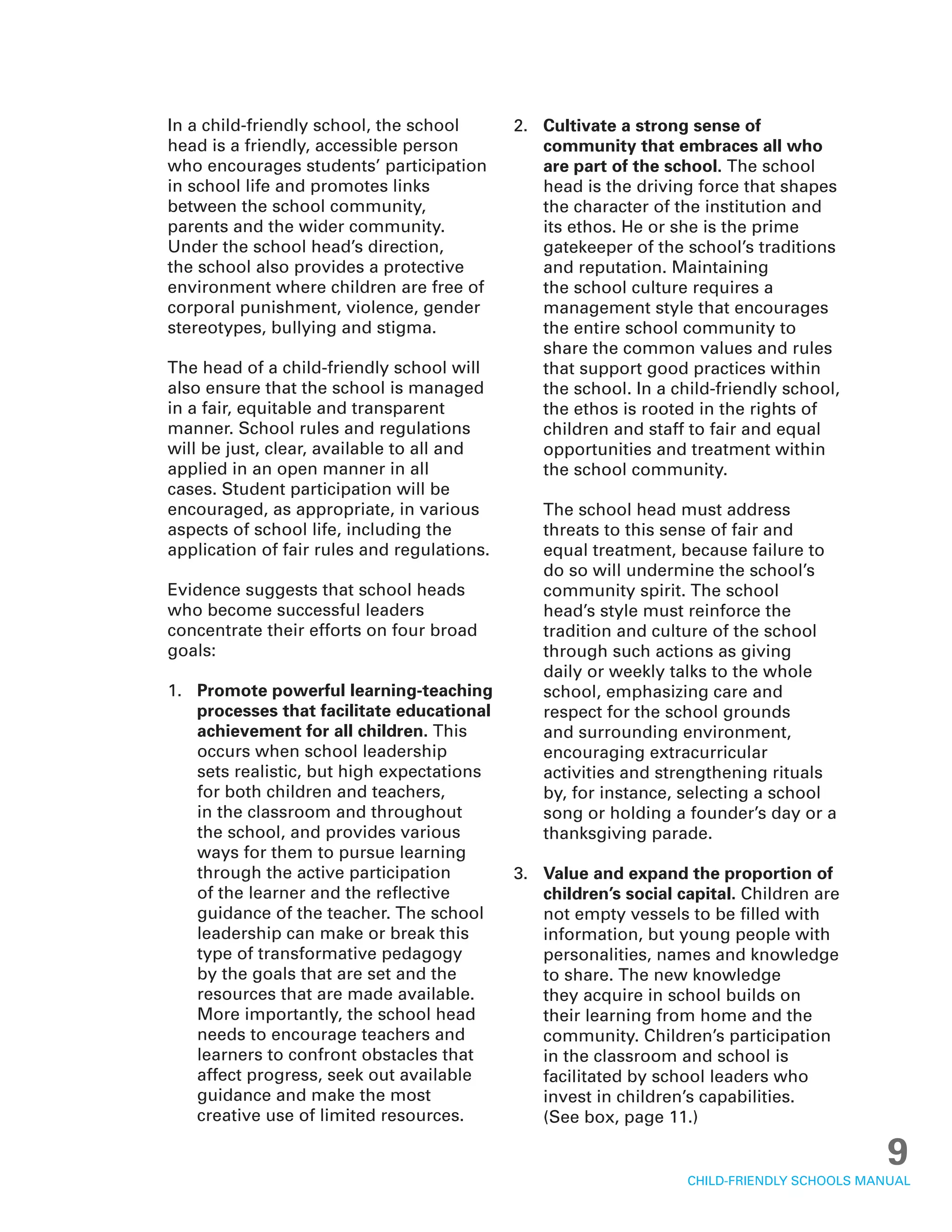 Unicef child friendly schools manual | PDF