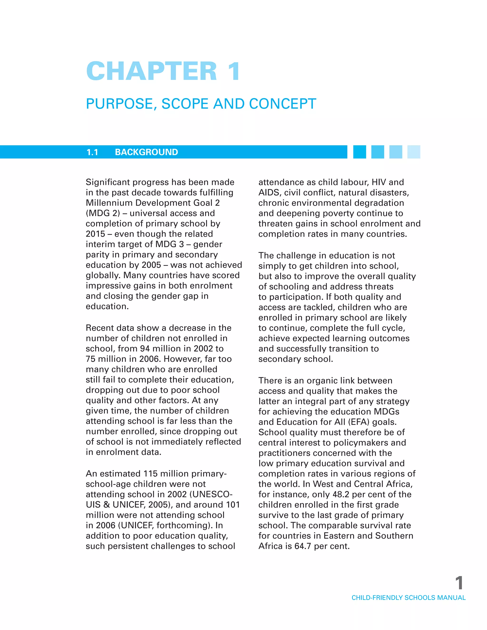 Unicef child friendly schools manual | PDF