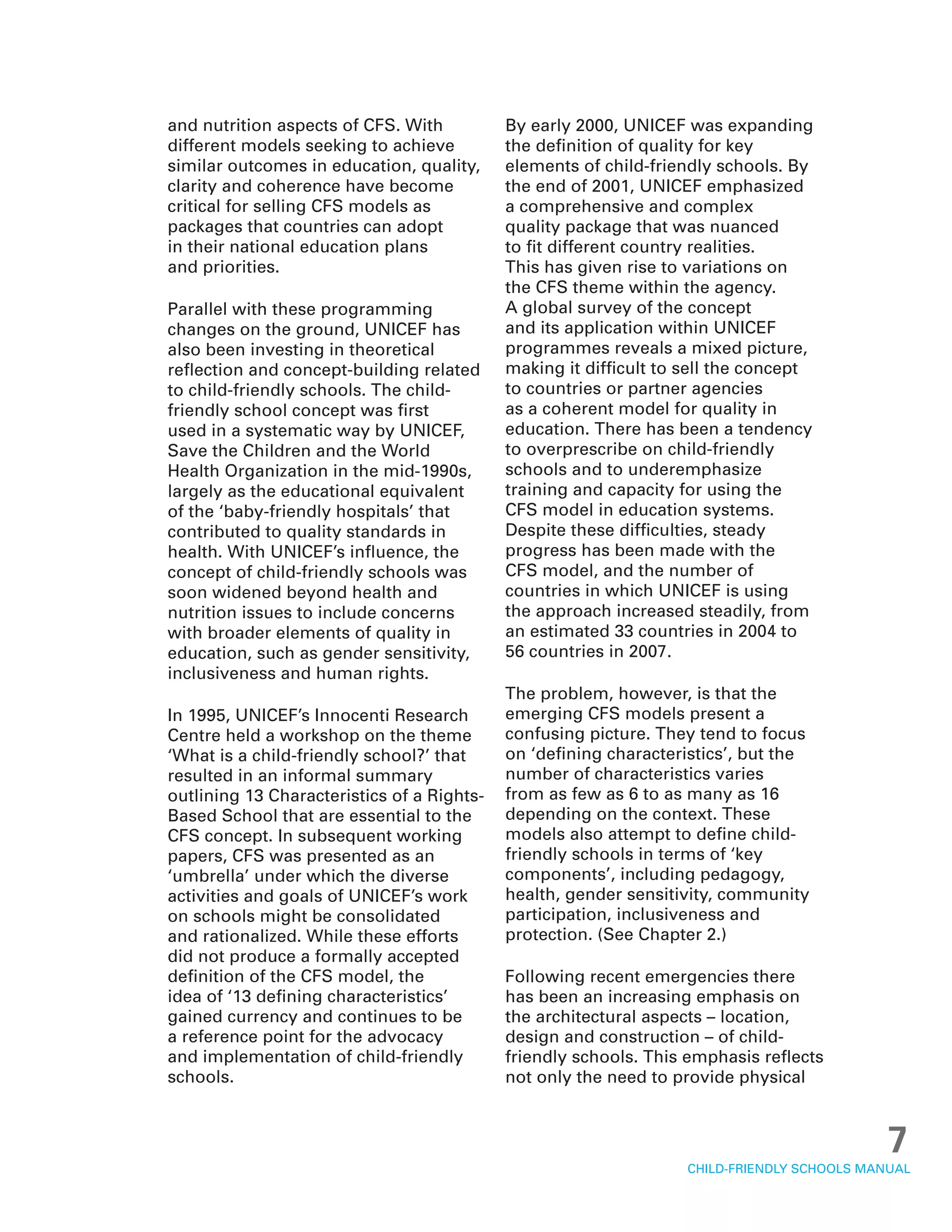 Unicef child friendly schools manual | PDF