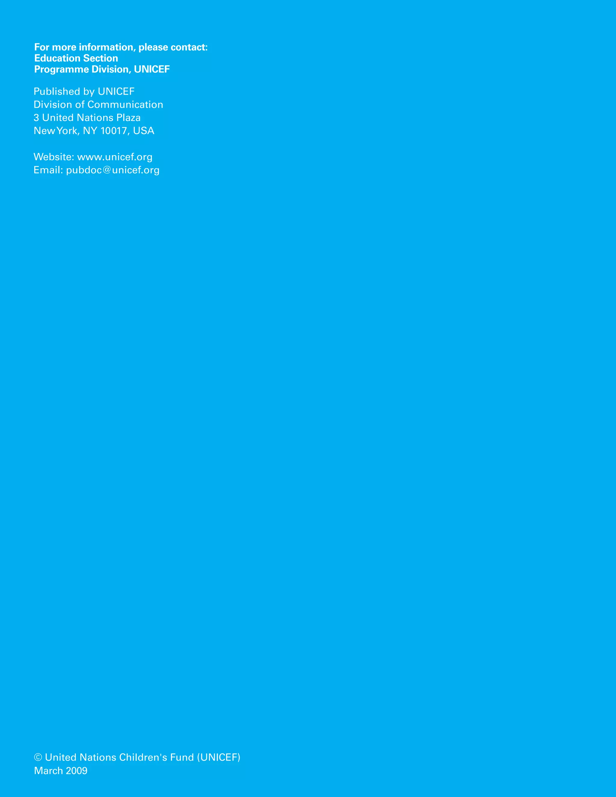 Unicef child friendly schools manual | PDF