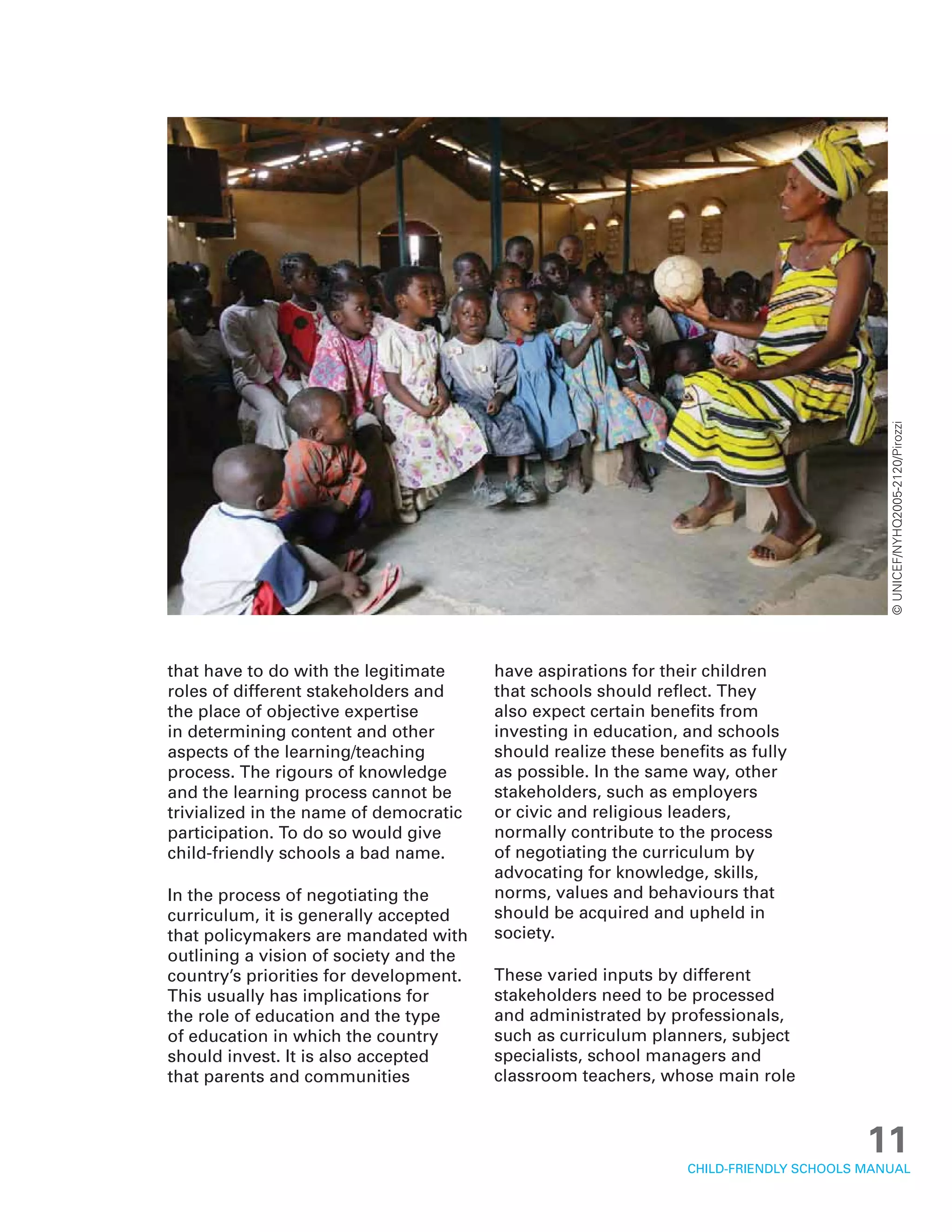 Unicef child friendly schools manual | PDF