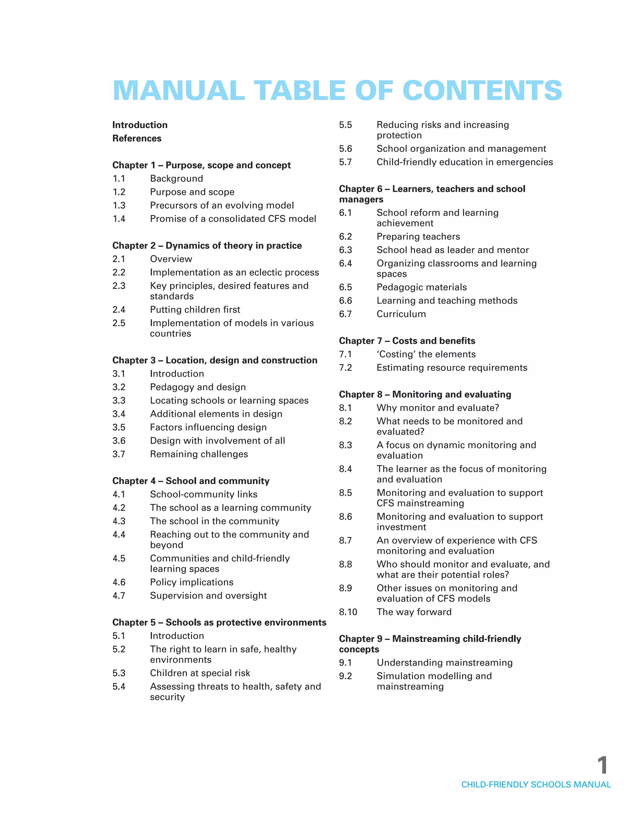 Unicef child friendly schools manual | PDF