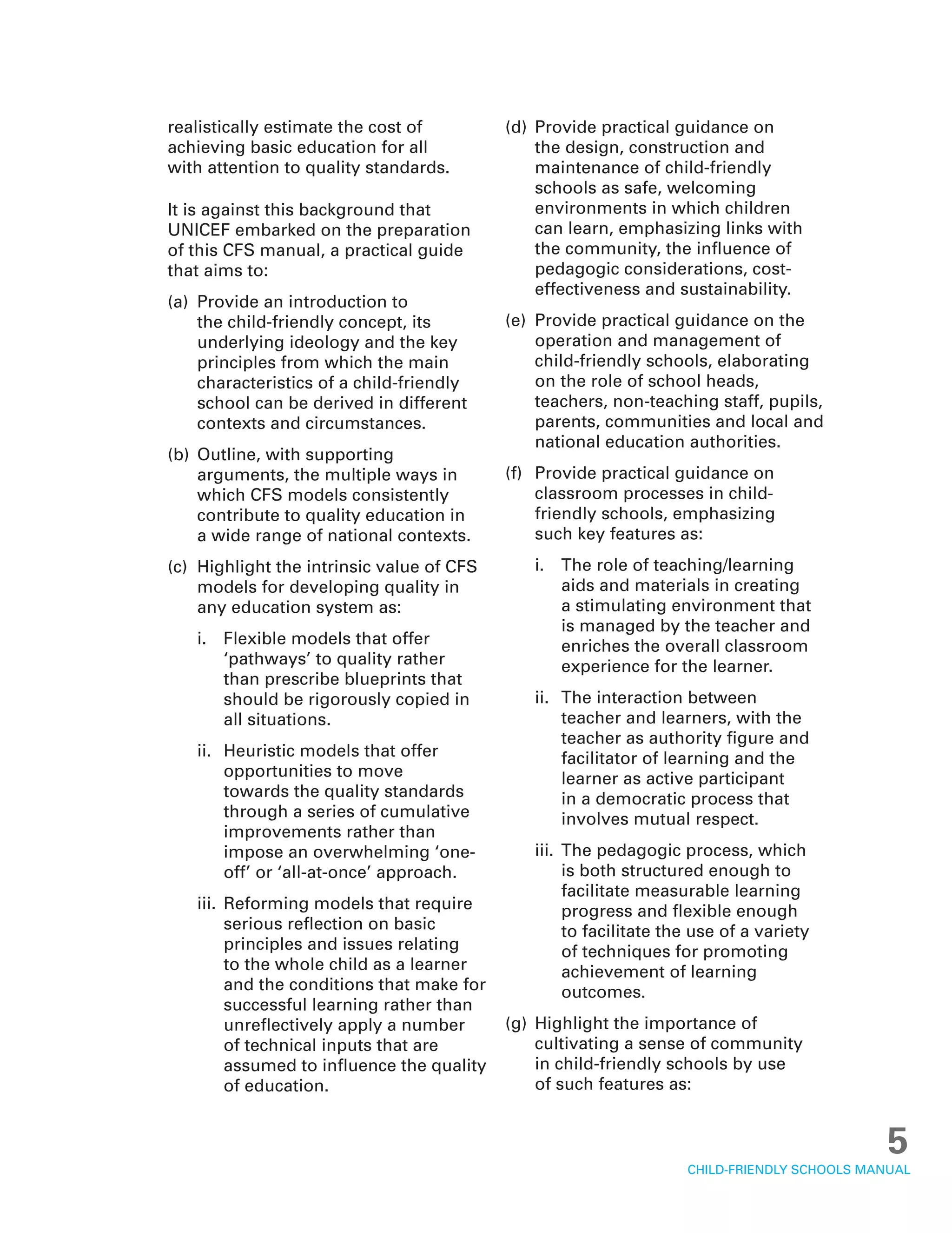 Unicef child friendly schools manual | PDF